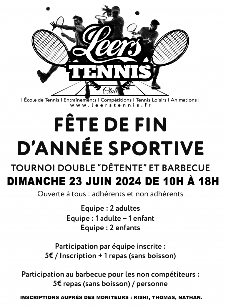 Fête de fin d’année sportive 2024 – Leers Tennis Club